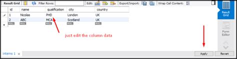 How To Add Update Delete Records In Mysql Database Codebun