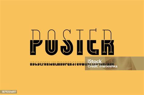 디자인 글꼴 간단한 알파벳 문자와 숫자 벡터 일러스트 레이 션 10eps 개념에 대한 스톡 벡터 아트 및 기타 이미지 개념