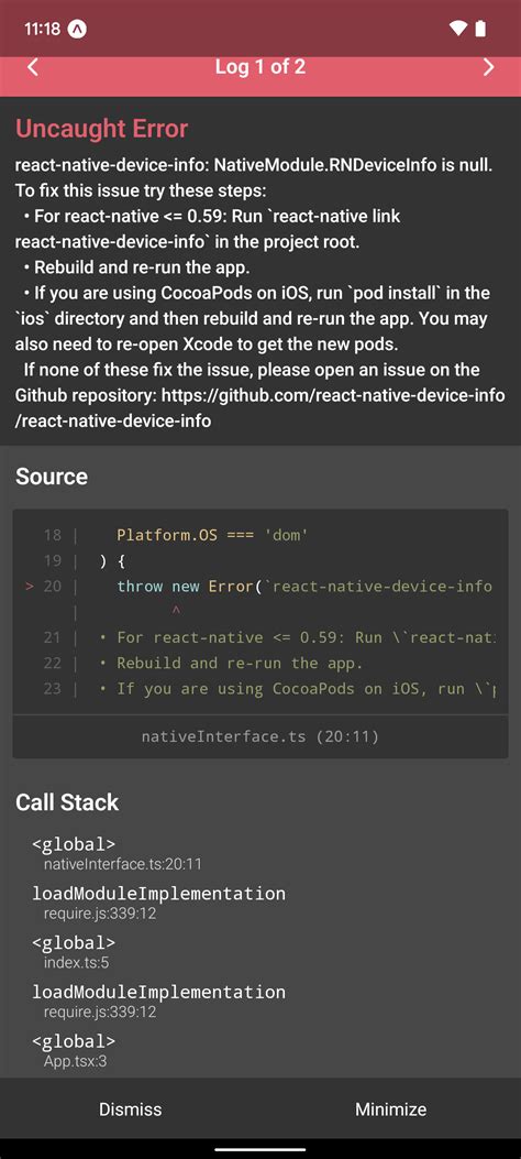 NativeEventEmitter Require Non Null Argument Error When Call HasNotch With Expo Issue