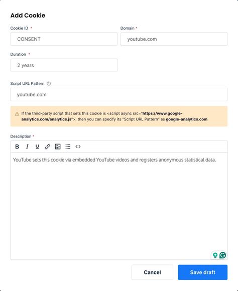 How To Manually Add A Cookie To Block Cookieyes