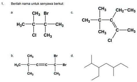 solved ada yang bisa bantu berilah nama untuk senyawa berkut ch3