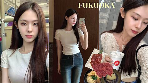 Vlog 나혼자 후쿠오카 먹방 브이로그🍜 6번째 후쿠오카 찐 맛집 카페 추천 2박3일 가성비 호텔 야키니쿠 이자카야 야쿠인 편집샵 라멘 로피아 쇼핑오니츠카