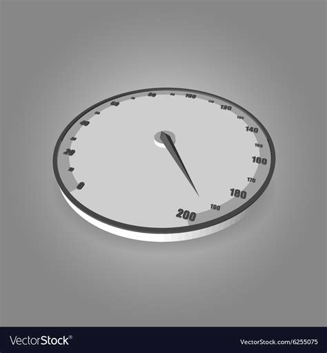 Speedometer On Gradient Background Royalty Free Vector Image
