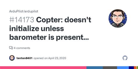 Copter Doesnt Initialize Unless Barometer Is Present Even If Not