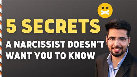 5 Secrets A Narcissist Doesn't Want You To Know - YouTube