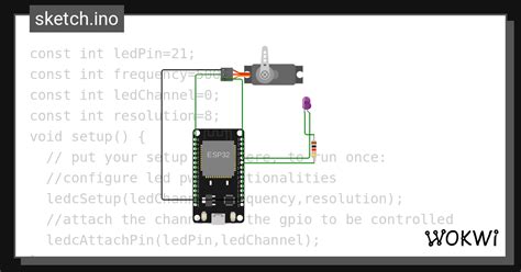 Led Dim Using Pwm Wokwi Esp32 Stm32 Arduino Simulator