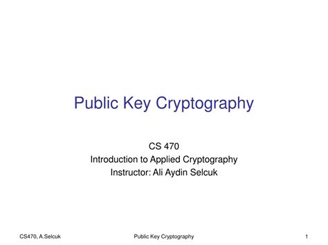 ppt public key cryptography powerpoint presentation free download