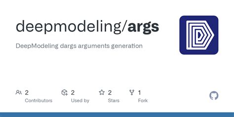 Github Deepmodeling Args Deepmodeling Dargs Arguments Generation