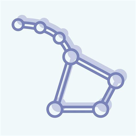 Icon Big Dipper Related To Space Symbol Two Tone Style Simple Design