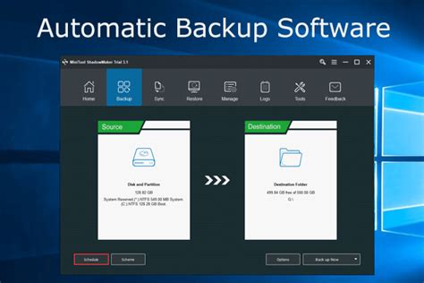 Automatic Backup Software Minitool Shadowmaker Pc Protection