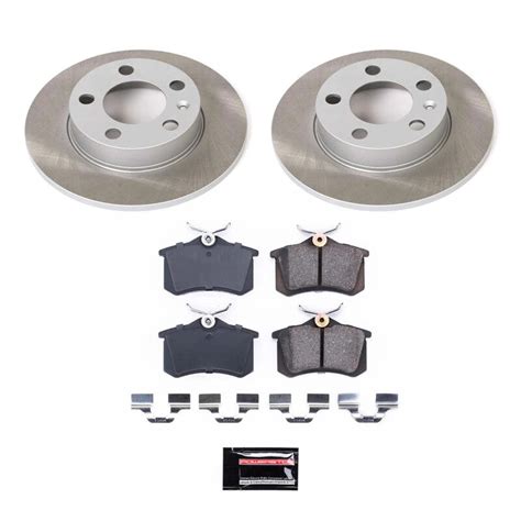 Powerstop 00 06 Audi Tt Rear Semi Coated Rotor Kit