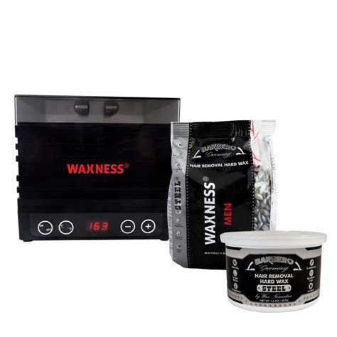 Waxness Barbero Wax Kit With W Cube Black Digital Warmer
