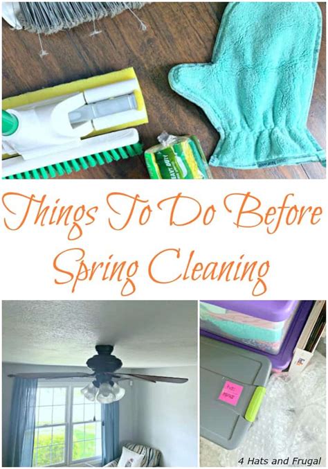 Things To Do Before Spring Cleaning Hats And Frugal