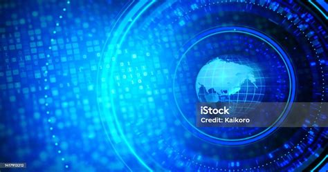 0 1 디지털 이진수 흐릿한 배경을 가진 Orb 글로브 사이버 및 미래 지향적 인 개념을위한 지구의 구체 0명에 대한 스톡 사진 및 기타 이미지 Istock