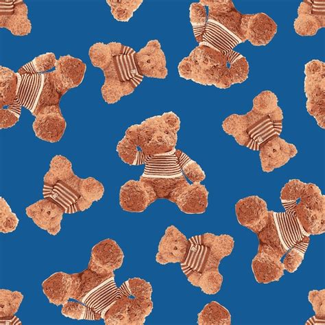 Premium Vector Seamless Teddy Bear Pattern 109