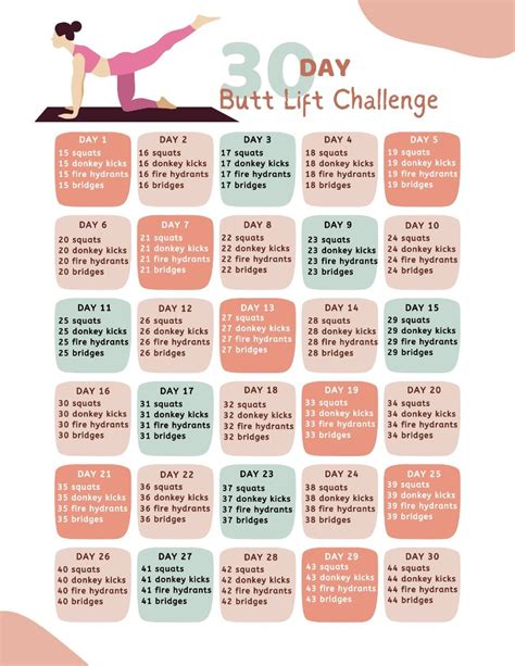Glute Workout For Women 30 Day Butt Lift Challenge Artofit