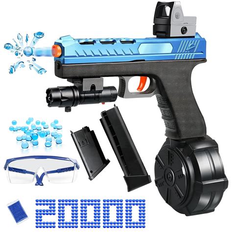 Automatic Glock Gel Guns Toys With 20000 Water Beads Gel Ball Blaster Splat Guns Christmas