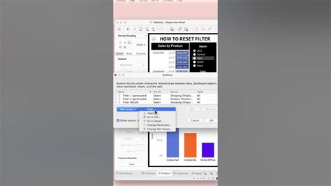How To Add Reset Filters Button In Tableau Youtube