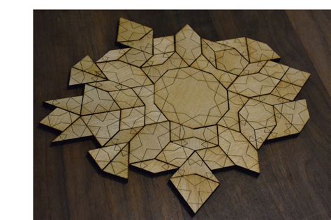 Girih Tiles Penrose Tile Pentagon Puzzle Tile Puzzle Etsy