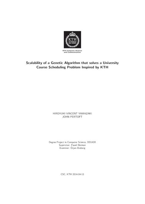 pdf scalability of a genetic algorithm that solves a 771121