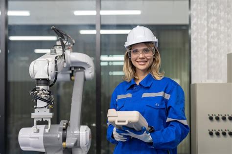 Premium Photo Female Automation Engineer Checking And Inspecting New