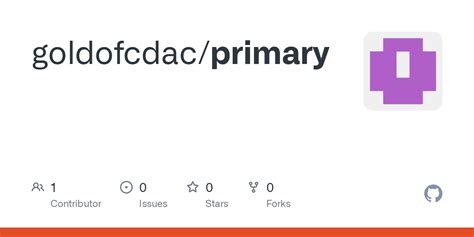 Github Goldofcdacprimary