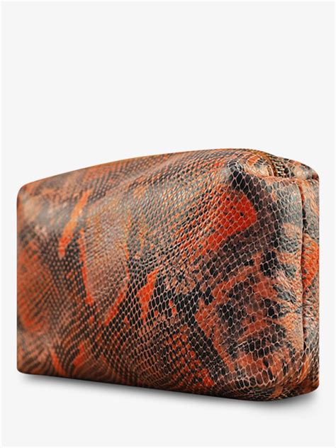 Toiletry Bag For Women Pink Adèle Python Pink Paul Marius