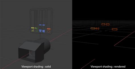 3d View Viewport Rendered With Some Objects Display In Solid Mode
