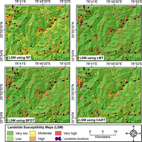 Landslide Susceptibility Maps Using Various Landslide Models Download Scientific Diagram