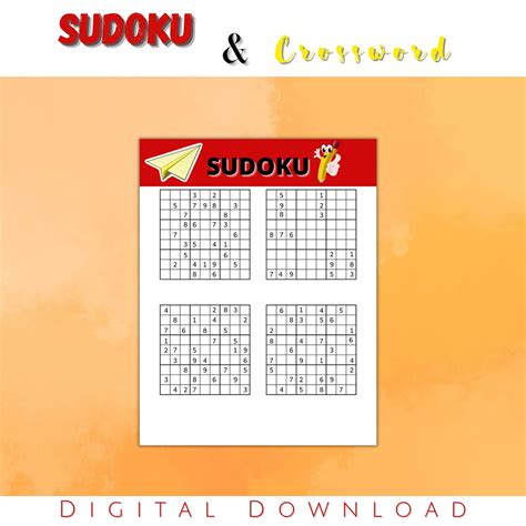 Sudoku And Crossword Game Printable Sudoku And Crossword Puzzle For