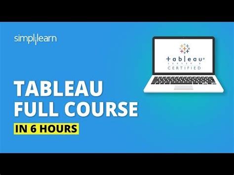 Tableau Full Course Learn Tableau In Hours Tableau Training For Beginners Simplile