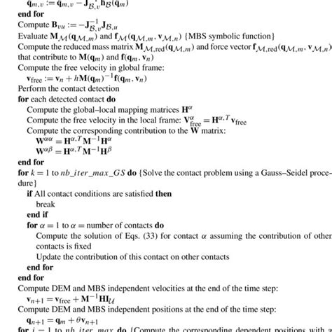 Time Integration Scheme For The Coupled System Download Scientific Diagram