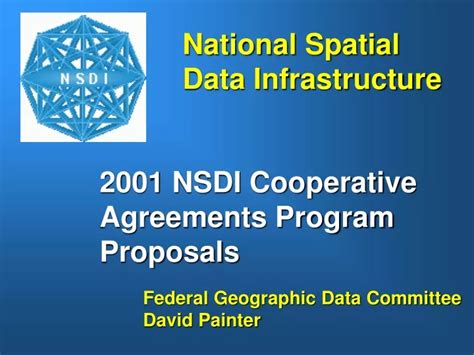 Ppt Enhancing Geospatial Data Infrastructure Nsdi Cooperative Program Powerpoint Presentation