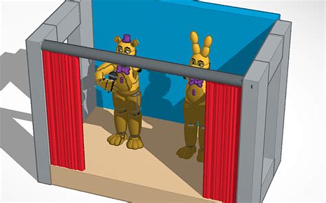 3d Design Fnaf Stage01 Fredbear And Springbonnie Tinkercad