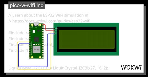 Pico W Wifi Arduino Ntp Wokwi Esp32 Stm32 Arduino Simulator