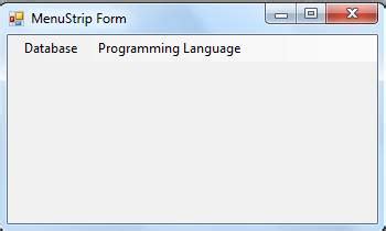 Menu Strip Control In VB Net MindStick