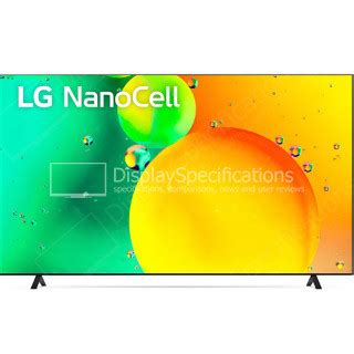 64.5" LG 65NANO756QA - Specifications