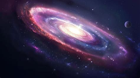 Spiral Galaxy In The Cosmos Premium Ai Generated Image