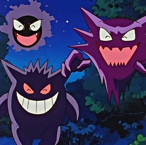 Gastly Haunter And Gengar Ghost Pokemon Gengar Pokemon Ghost Type