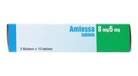 Amlessa 8mg5mg Tablets Trị Tăng Huyết áp Mạch Vành 3 Vỉ X 10 Viên 012026
