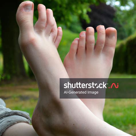 Photo Barefoot 11 Year Old Girl Ai Generated Image 2257665451