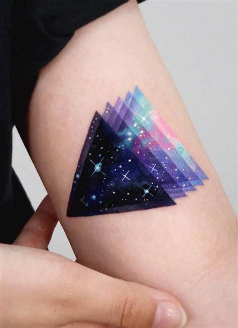 Water Color Galaxy Tattoo