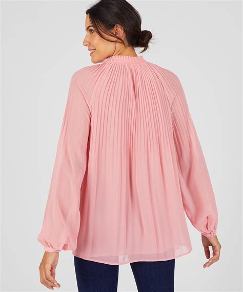 Pleated Blouse Tunic Uk