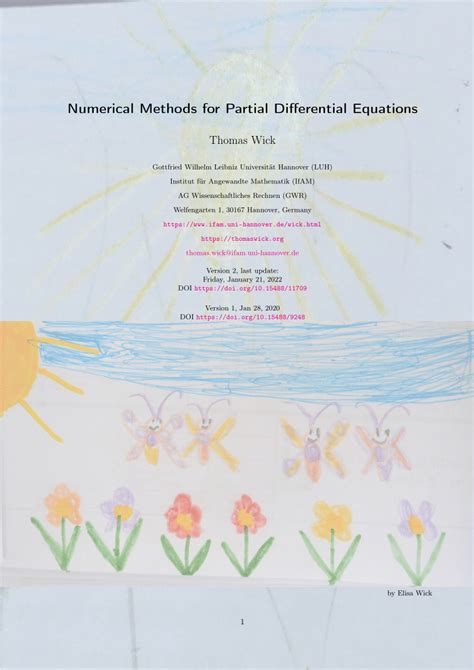 Pdf Numerical Methods For Partial Differential Equations