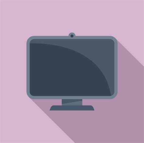 Web Camera Monitor Icon Flat Vector Computer Screen 15108200 Vector Art At Vecteezy