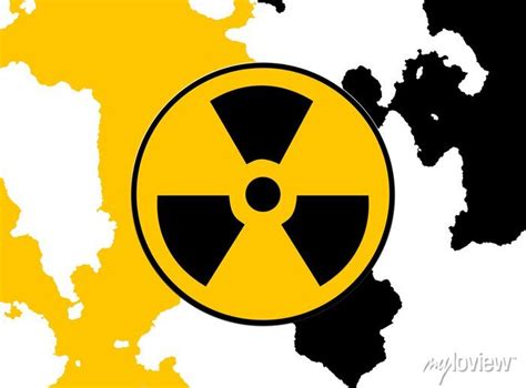 Conventional Map With Non Existent Continents And A Yellow Radiation