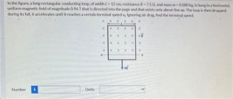 solved in the figure a long rectangular conducting loop of