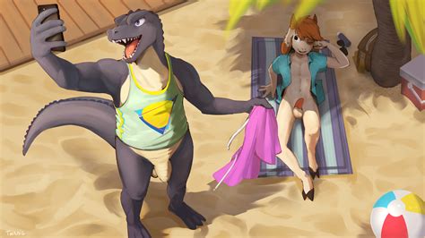 Rule 34 2023 Anthro Balls Beach Black Body Black Scales Bovid Caprine Cellphone Duo Genitals