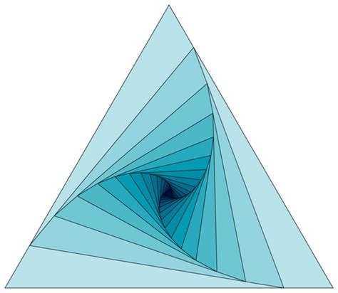 Rotated Triangle TikZ Example Triangle Art Geometric Art Geometry Art