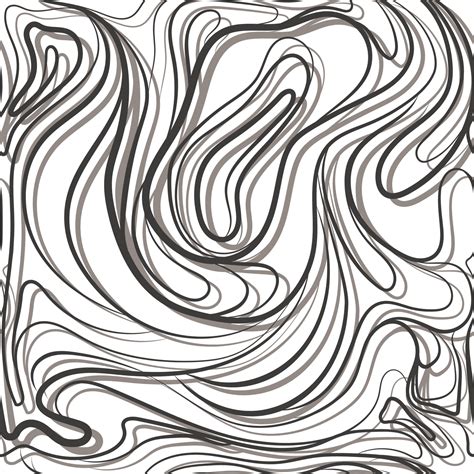 Distorted Wavy Lines Optical Illusion Seamless Pattern Vector Illustration Abstract Seamless